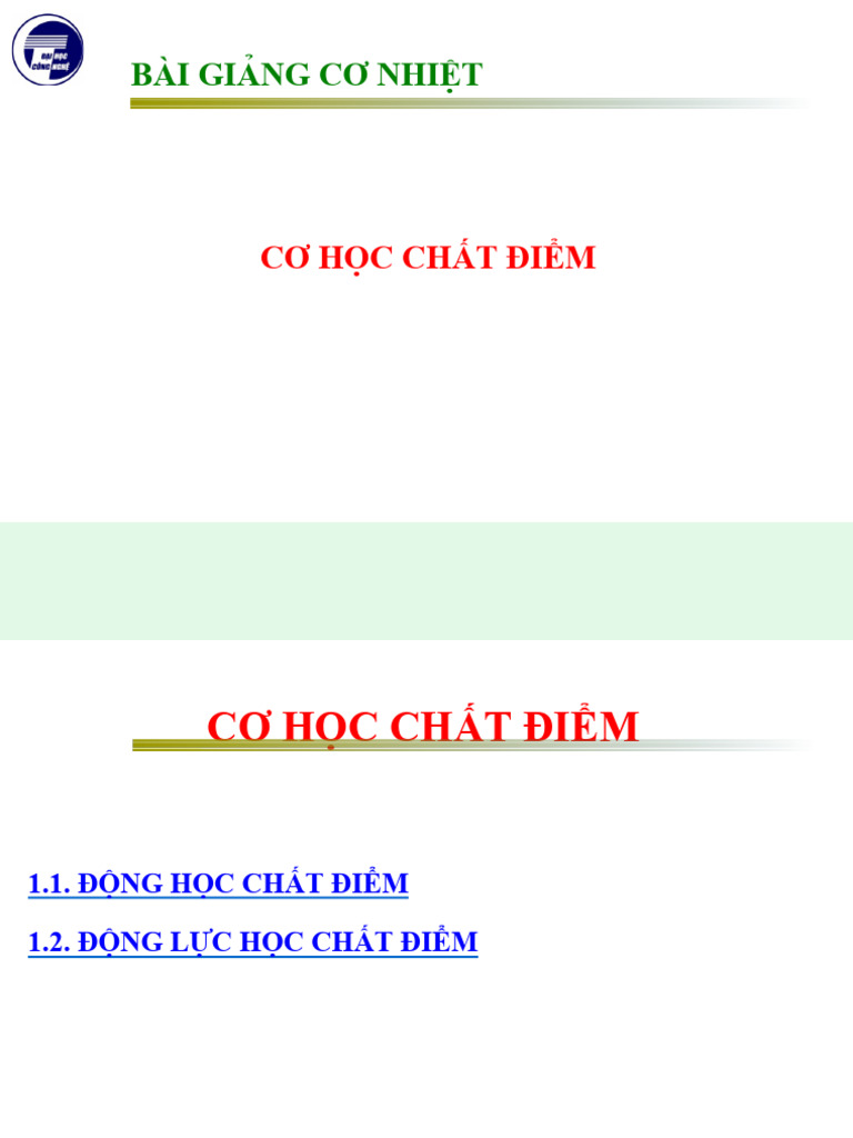 02 Co Dong Hoc Chat Diem | PDF