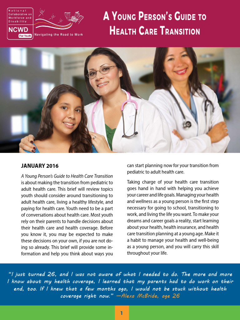 A Young Persons Guide To Health Care Transition - PDF Room | PDF ...