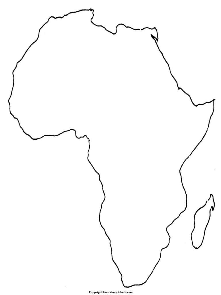 Printable Map of Africa | PDF