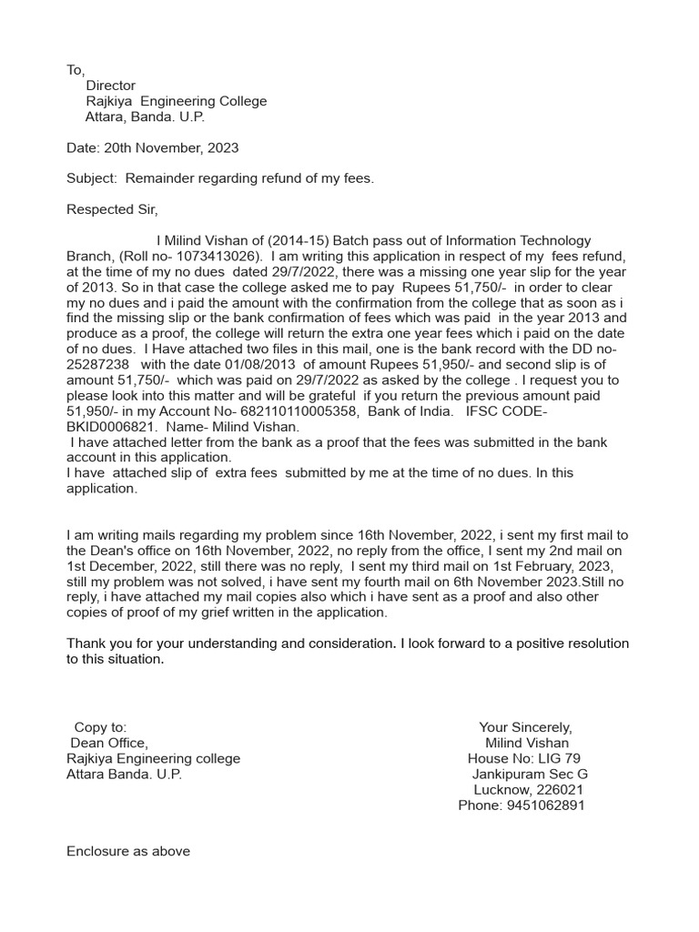 Final Letter | PDF