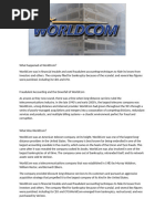 The Rise and Fall of WorldCom - Story of A Scandal | PDF | Business | Corporate Law