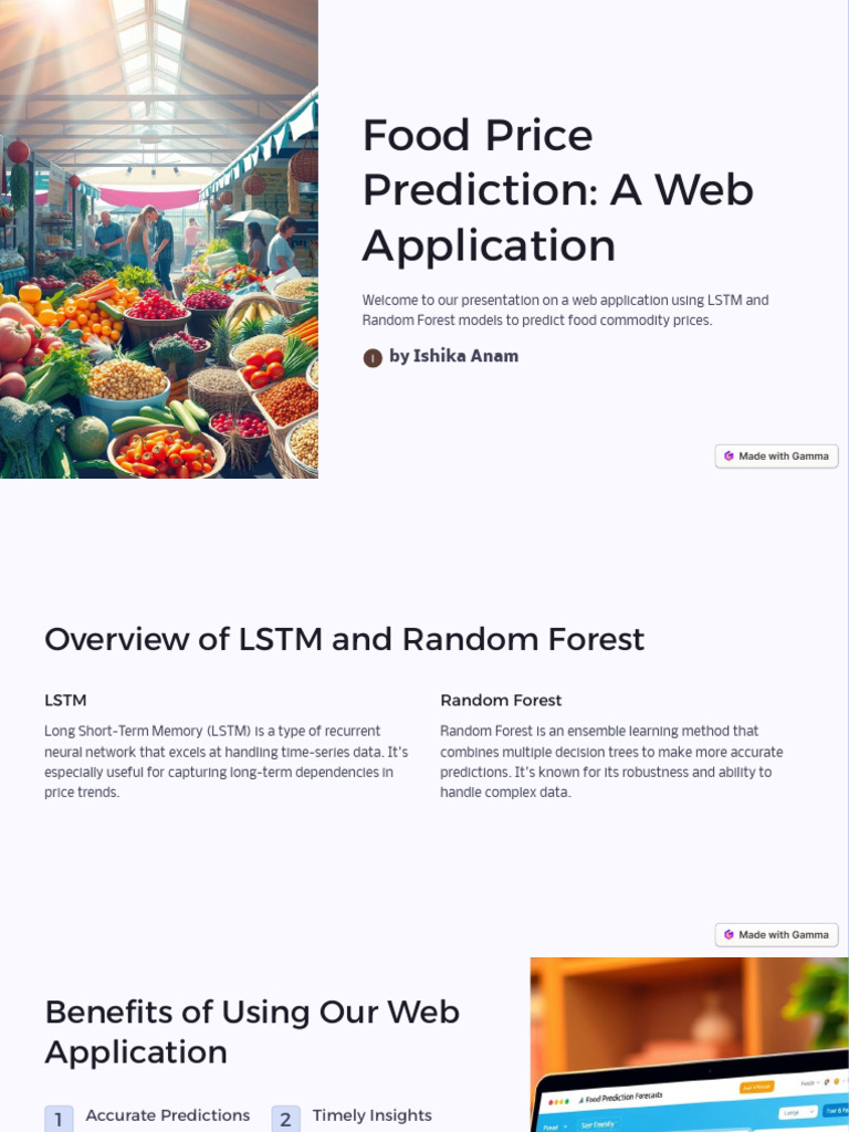 Food Price Prediction A Web Application | PDF | Prediction | Cloud ...