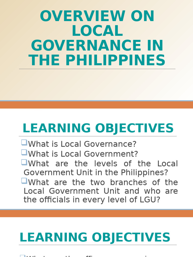 Local Governance Structure in the Philippines | PDF | Governance ...