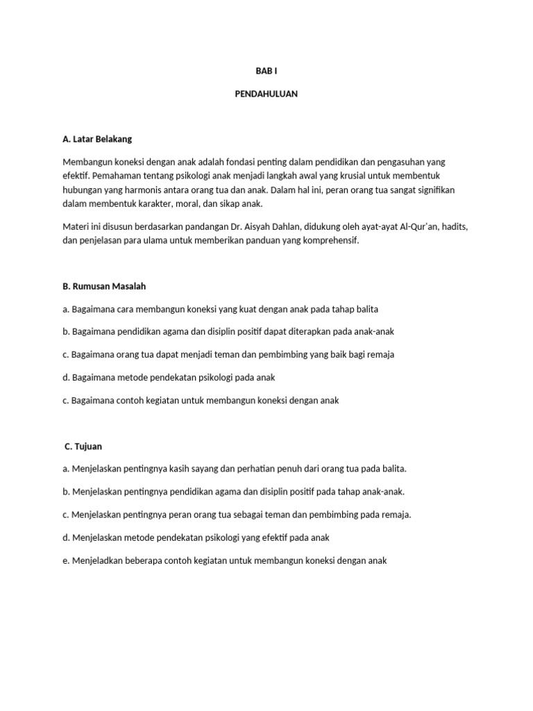 Membangun Koneksi Dengan Anak Dari Balita Hingga Remaja | PDF