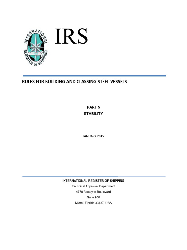 Part 05 Stability | PDF | Ships | Oil Tanker