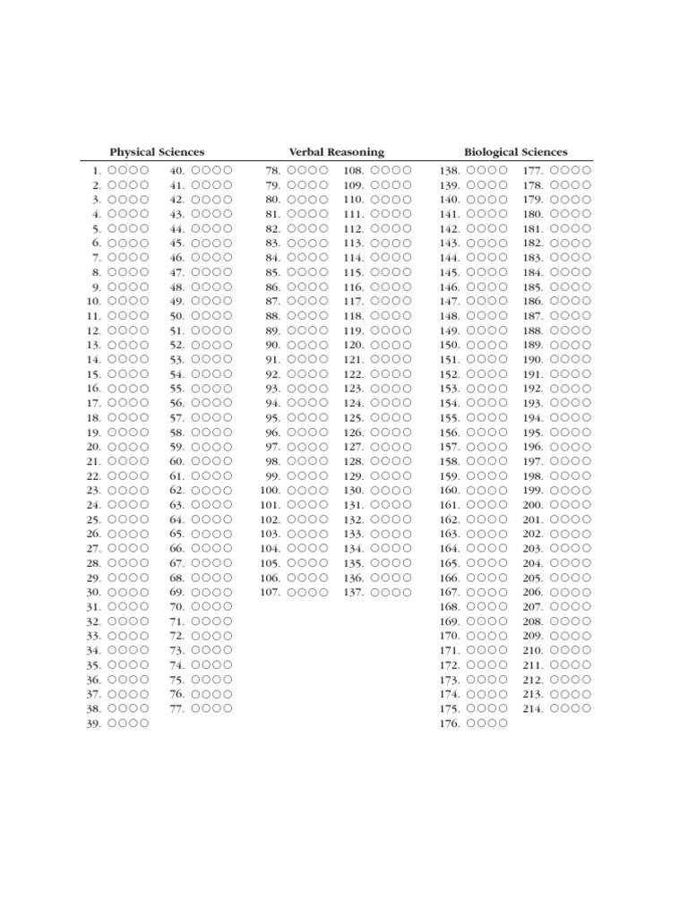 Mcat Sample Questions Template 3 | PDF | Medical College Admission Test ...