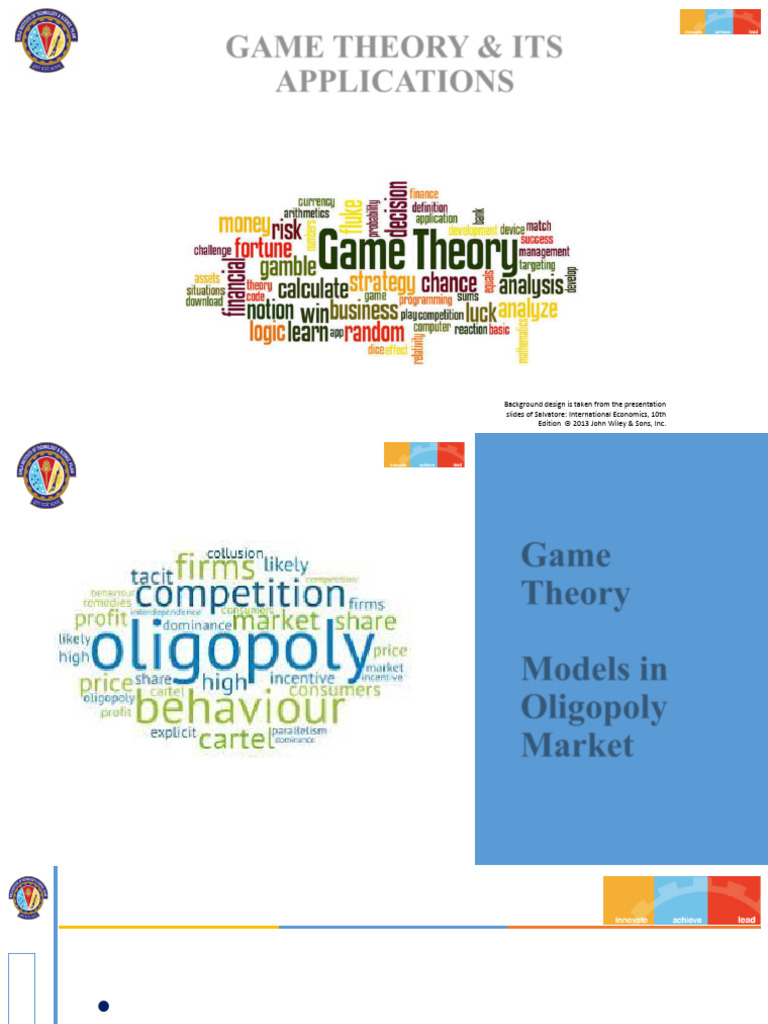Game Theory-Market Analysis | PDF | Oligopoly | Economic Equilibrium