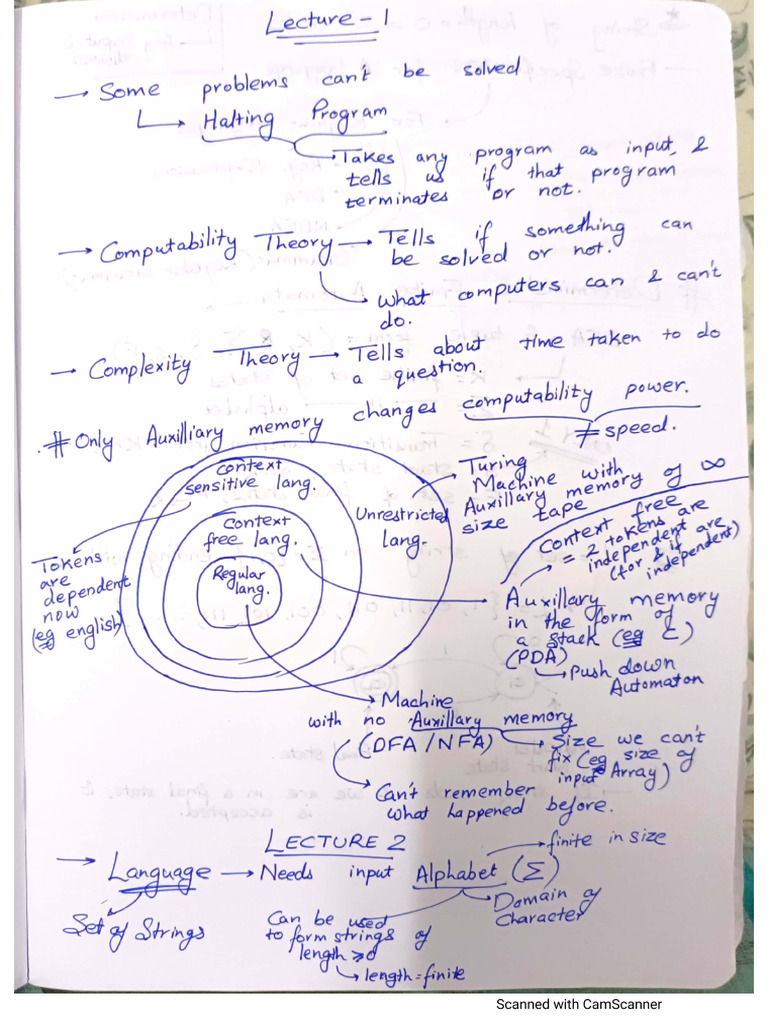 TOC Notes-1 | PDF