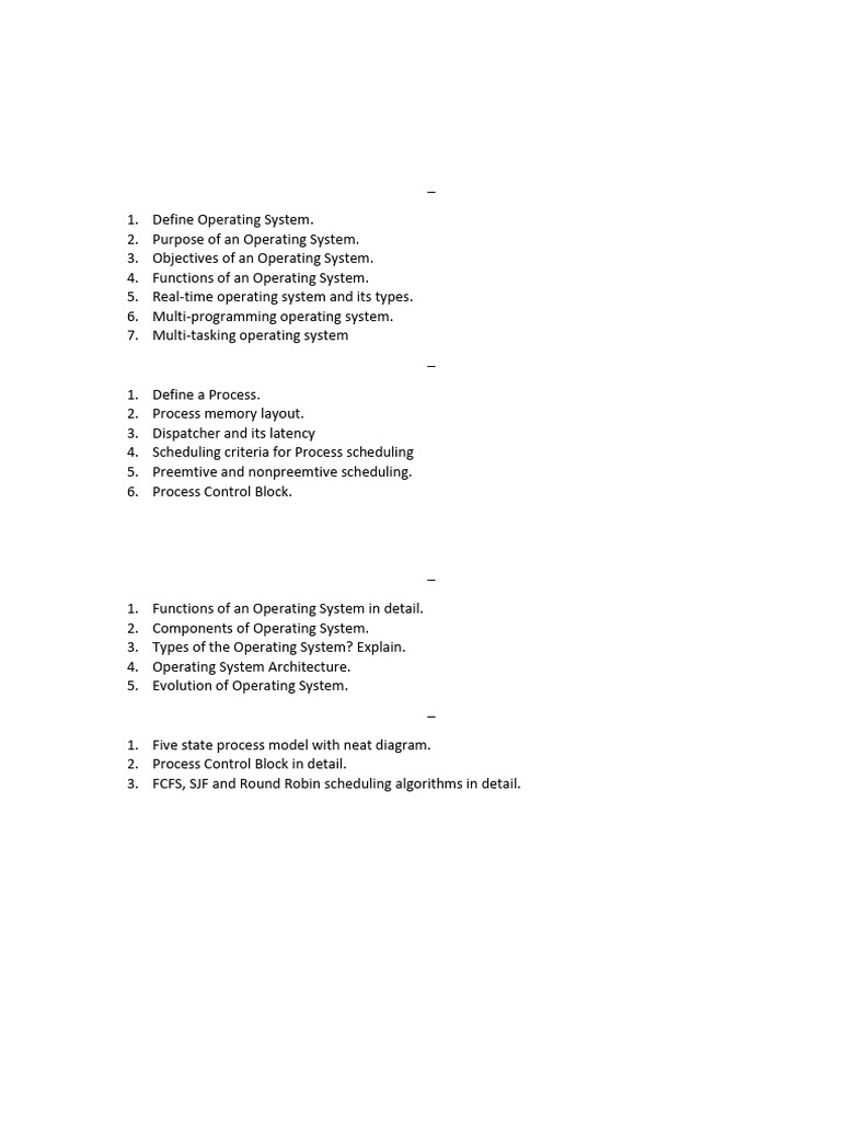 Advanced OS Exam Prep Guide | PDF