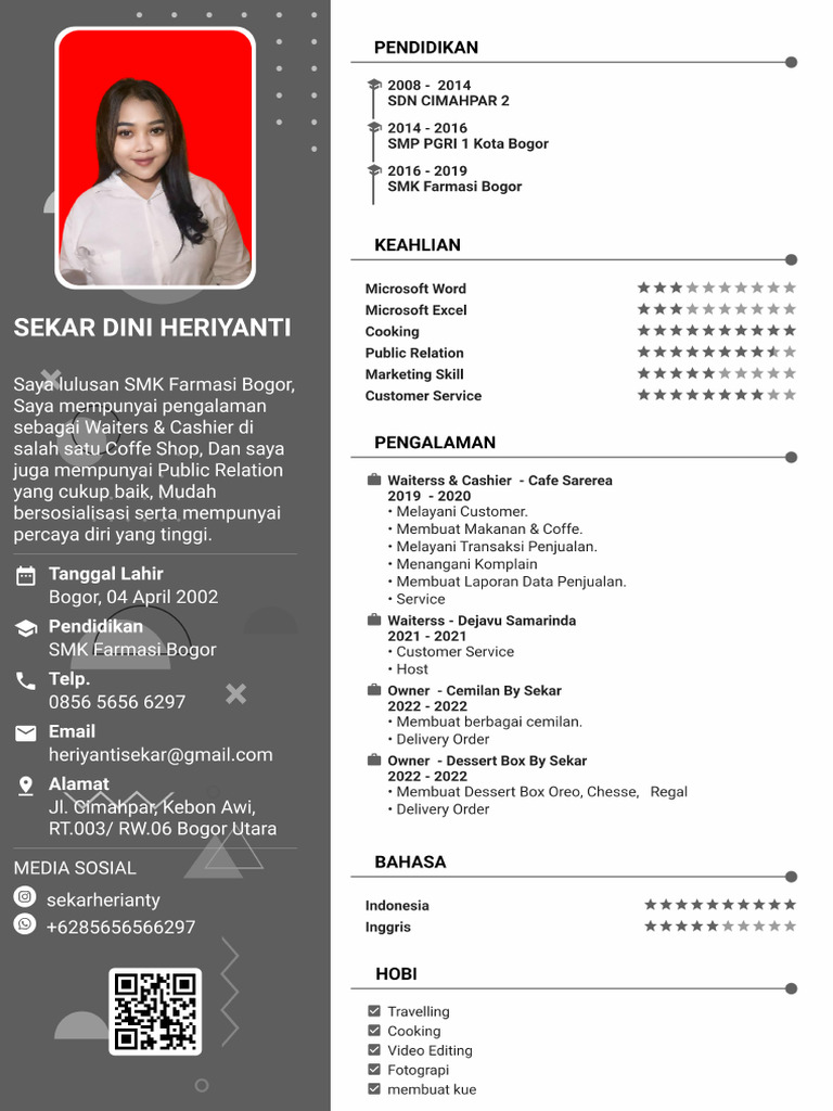 CV Sekar Herianty 1 | PDF