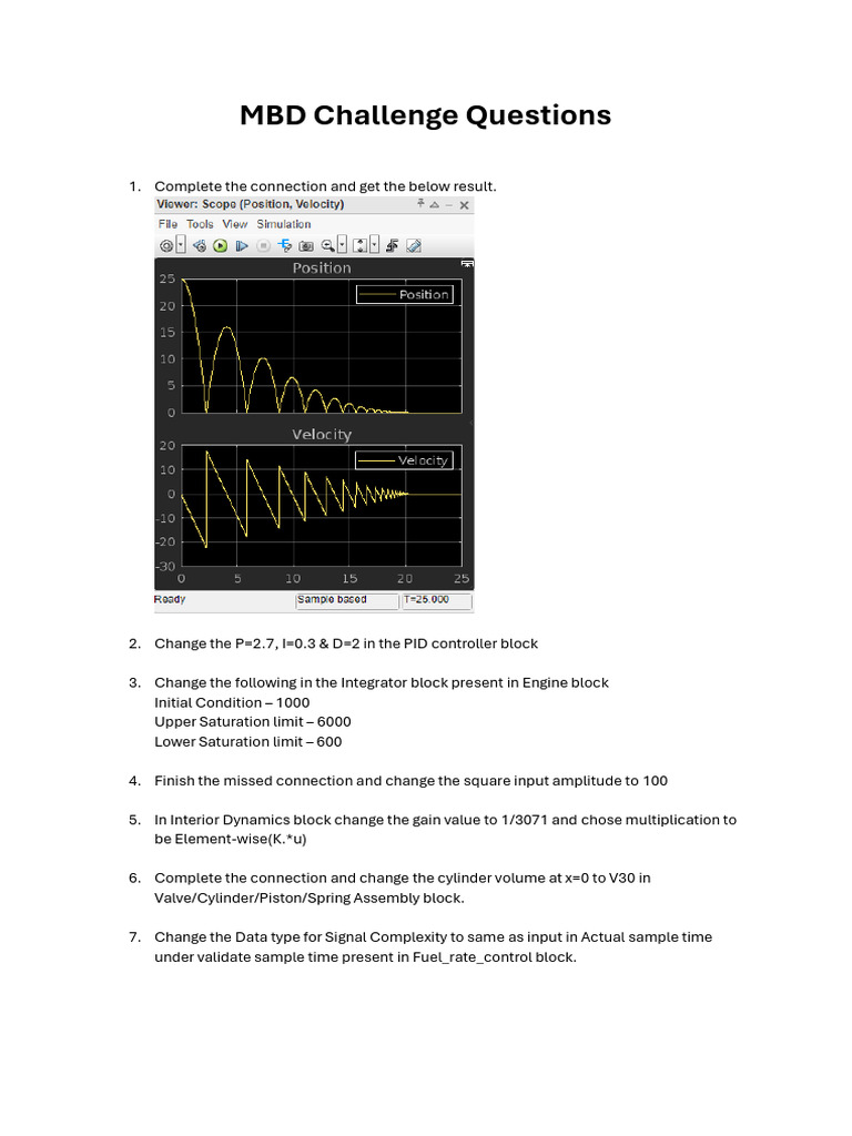 MBD Challenge Questions | PDF