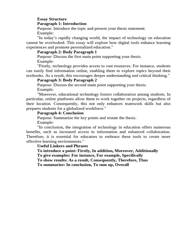 Essay Structure | PDF | Computers