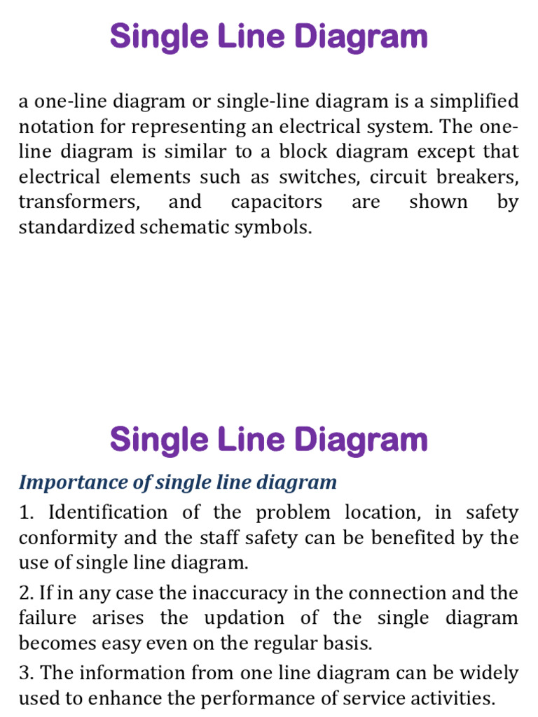 Understanding Single Line Diagrams | PDF