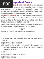 Fusing Current, Fusing Factor and Current Rating | PDF | Fuse ...
