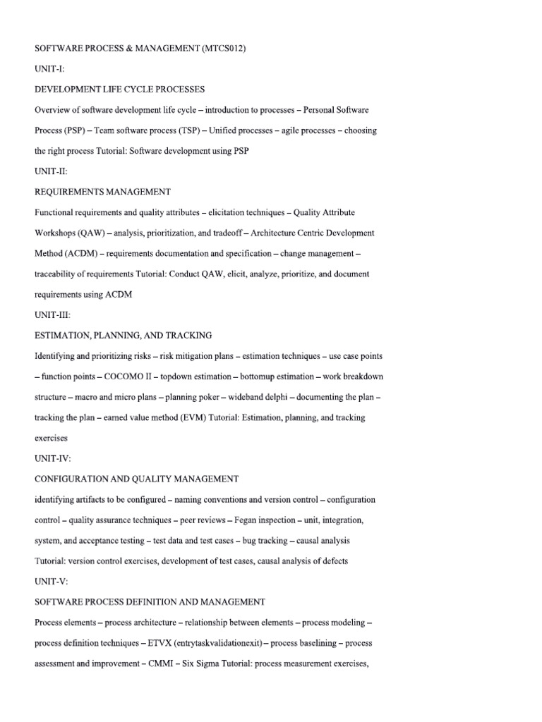Software Process Management | PDF