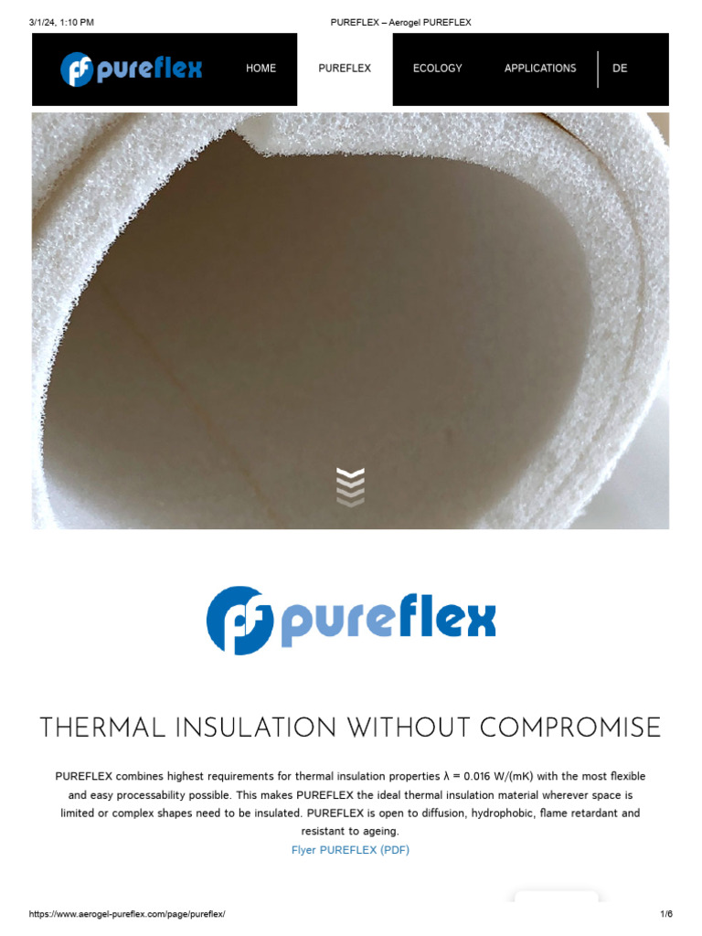 PUREFLEX - Aerogel PUREFLEX | PDF | Thermal Insulation | Foam