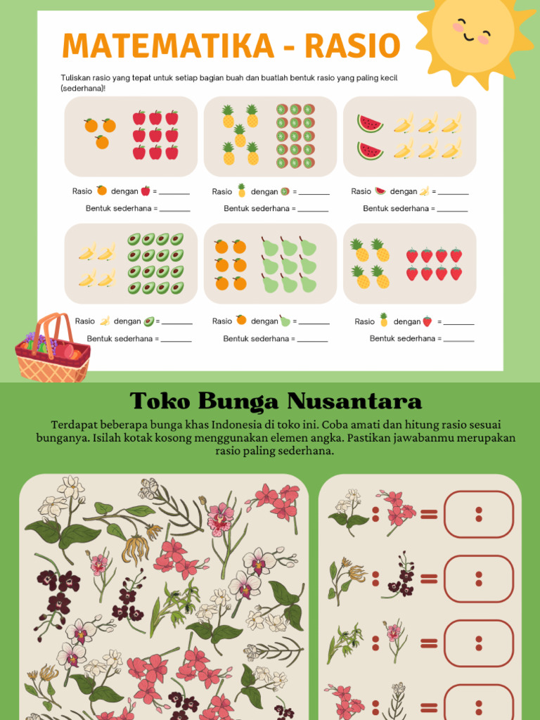 LKPD Matematika - Rasio Sederhana PDF | PDF