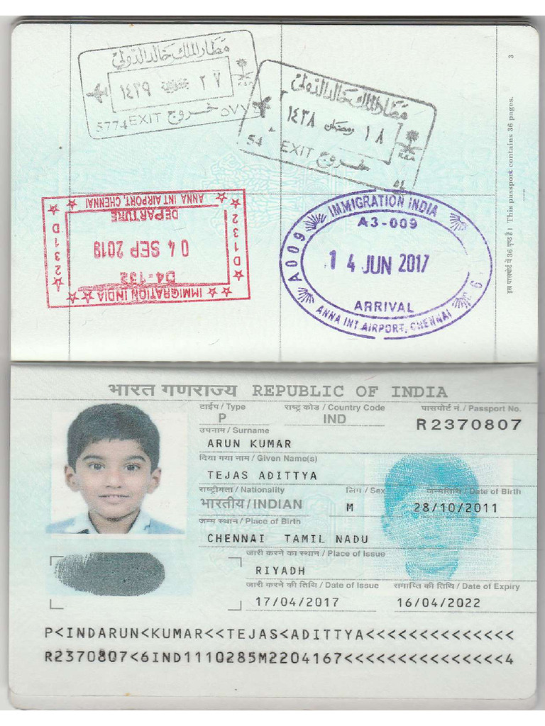 Tejas Adittya - Arun Kumar Kuppan - Visa Stamping 2021 | PDF