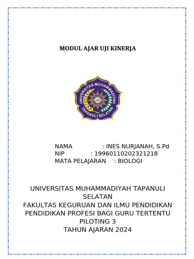 Modul Ajar Biologi Ukppg Ines | PDF | Karier & Perkembangan | Kesehatan Holistik