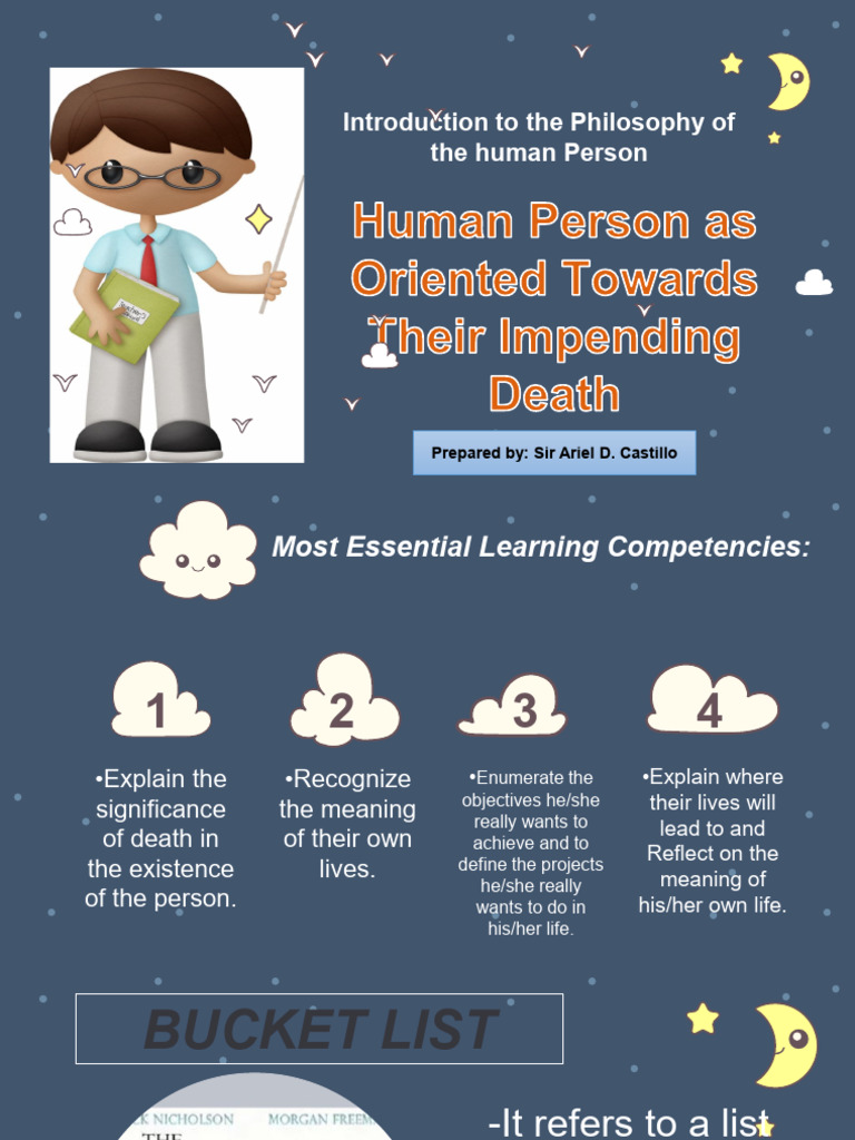 IPHP Lesson 10 Human Persons As Oriented Towards Their Impending Death | PDF | Meaning Of Life ...