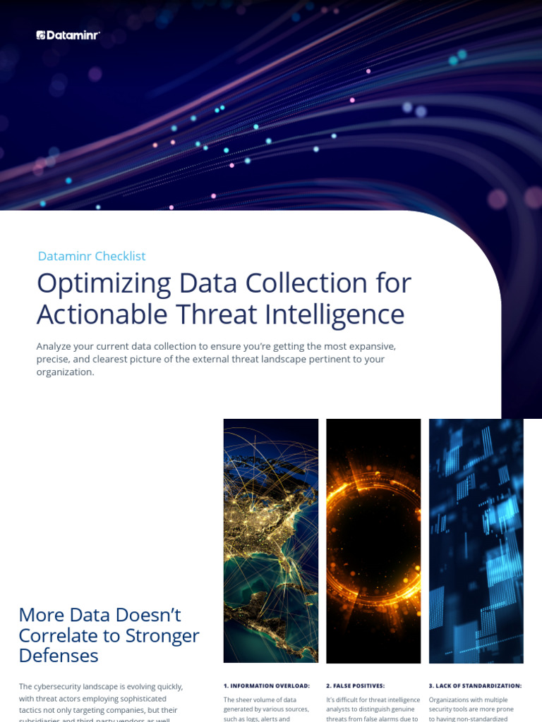 Optimizing Data Collection For Actionable Threat Intelligence | PDF | Computer Security | Security
