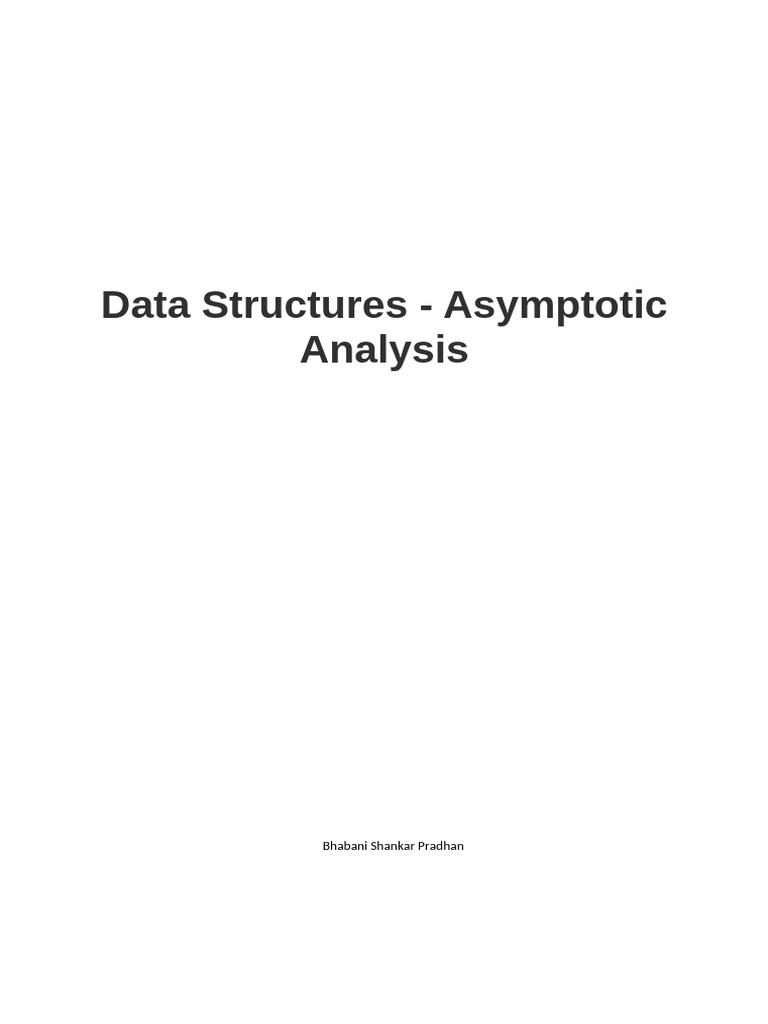 05 - Data Structures - Asymptotic Analysis | PDF | Time Complexity | Theoretical Computer Science