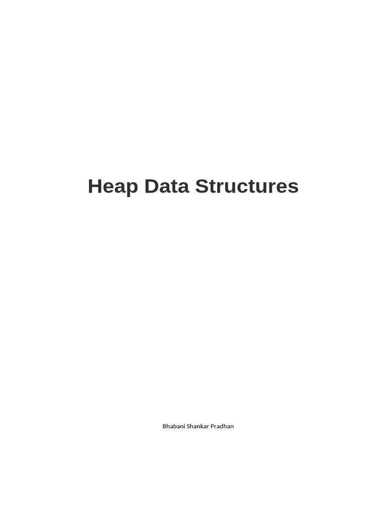 42 - Heap Data Structures | PDF