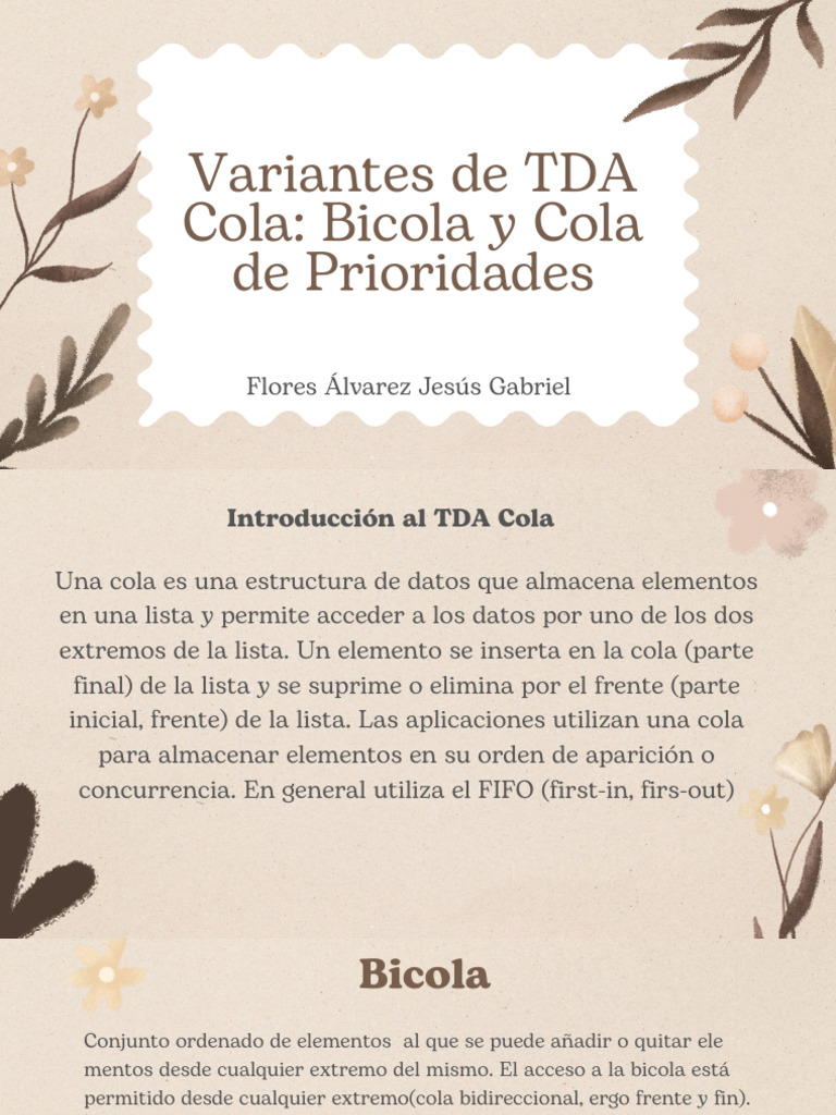 3.7B Variantes Del TDA Cola | PDF | Cola (tipo de datos abstractos ...