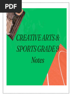 Grade 7 Creative Art& Sports Notes | PDF | The Arts | Rhythm