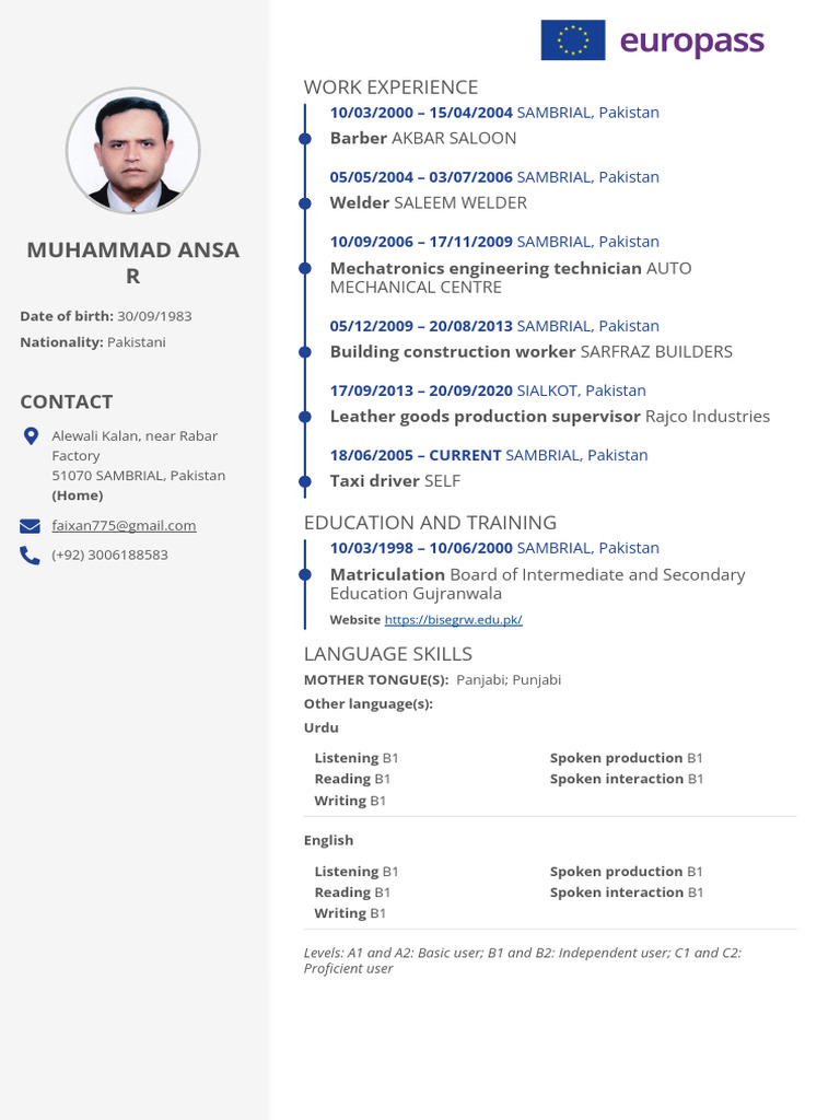 CV Muhammad Ansar-Merged-Merged | PDF | Linguistics | Languages Of India