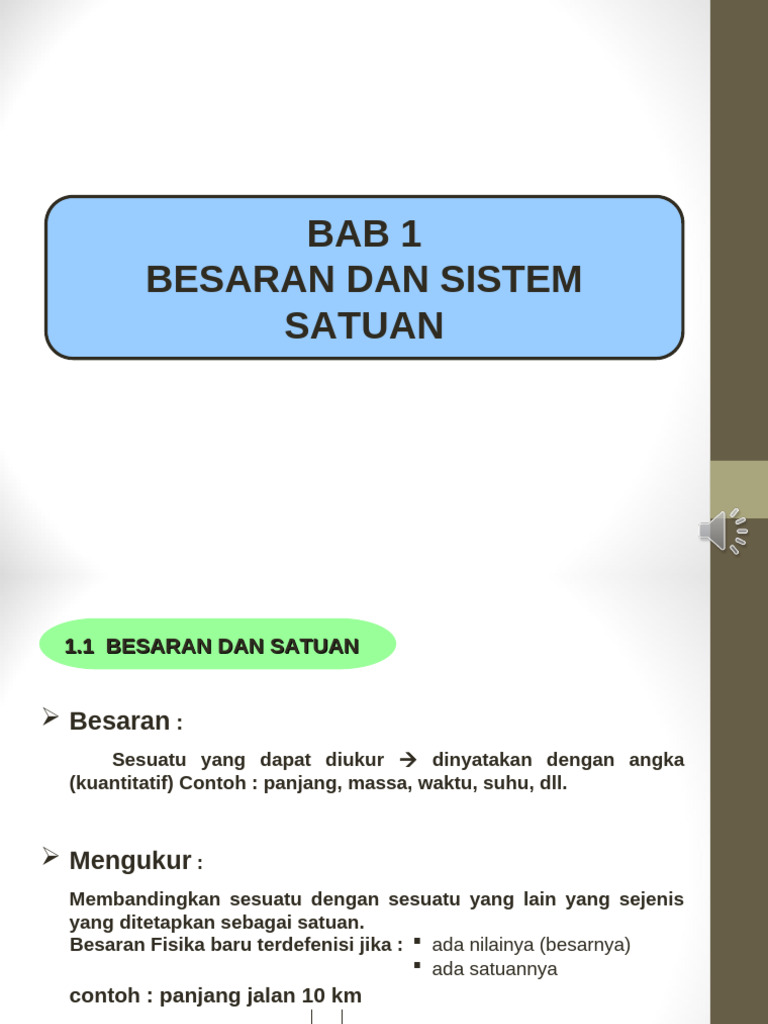 Besaran Dan Satuan | PDF