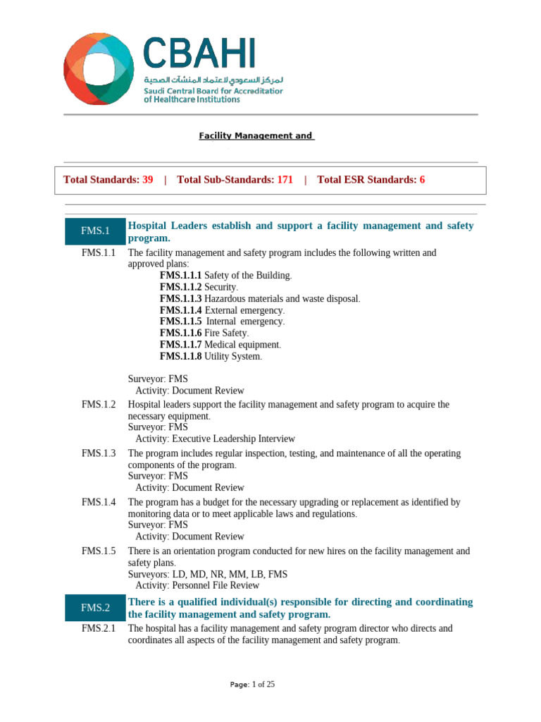 FMS - Facility Management and Safety | PDF | Dangerous Goods | Safety