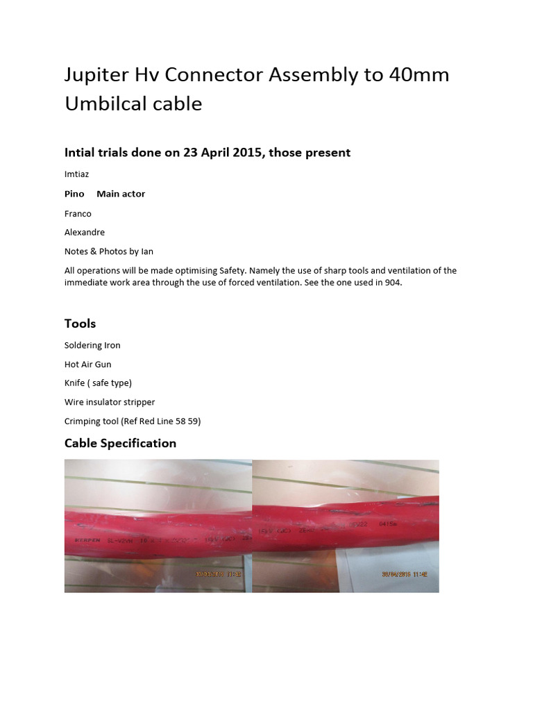 Jupiter HV Assembly | PDF | Electrical Connector | Electricity