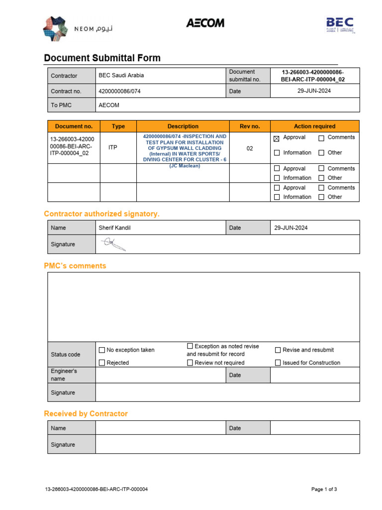 13 266003 4200000086 Bei Arc Itp 000004 - 02 | PDF | Drywall | Framing ...