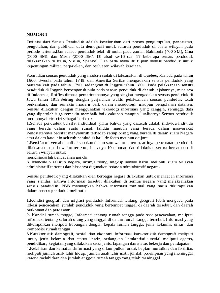 Tugas 3 Analisis Demografi | PDF