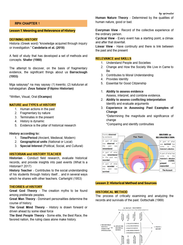 RPH MIDTERMS REVIEWER | PDF