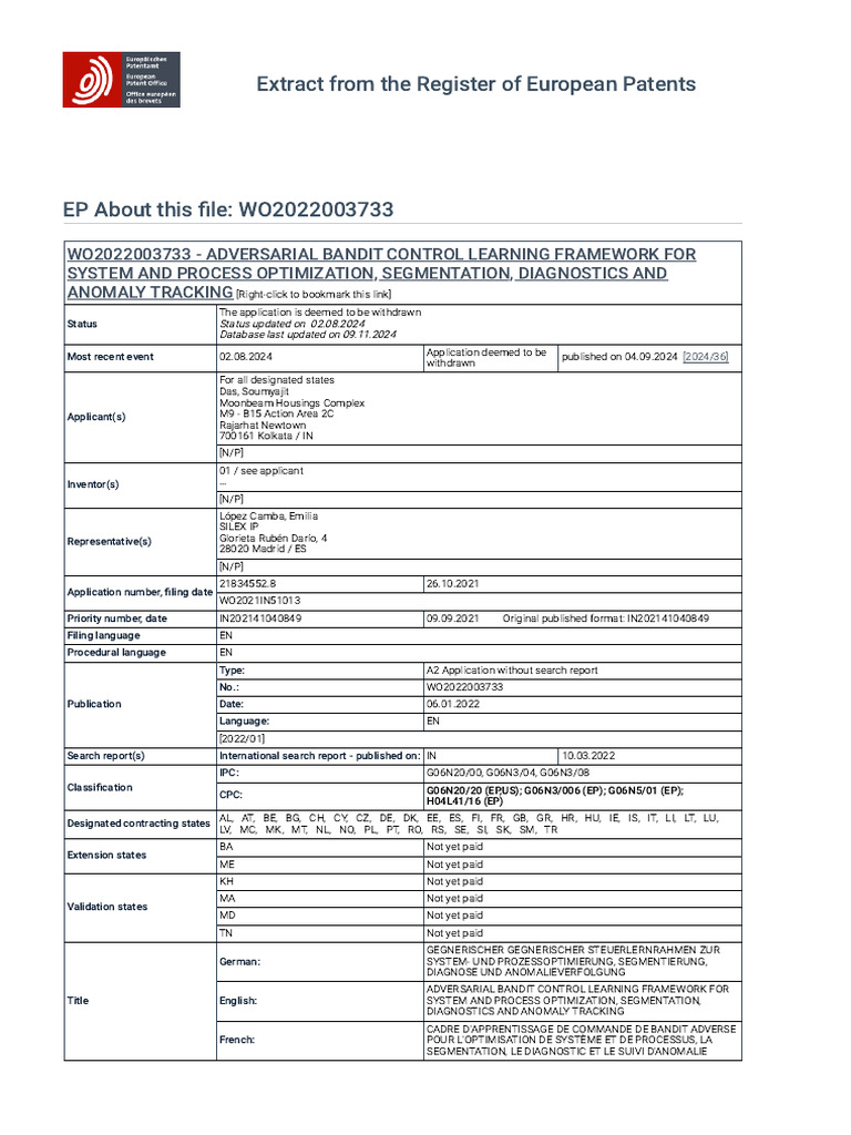 EP About This File - European Patent Register | PDF
