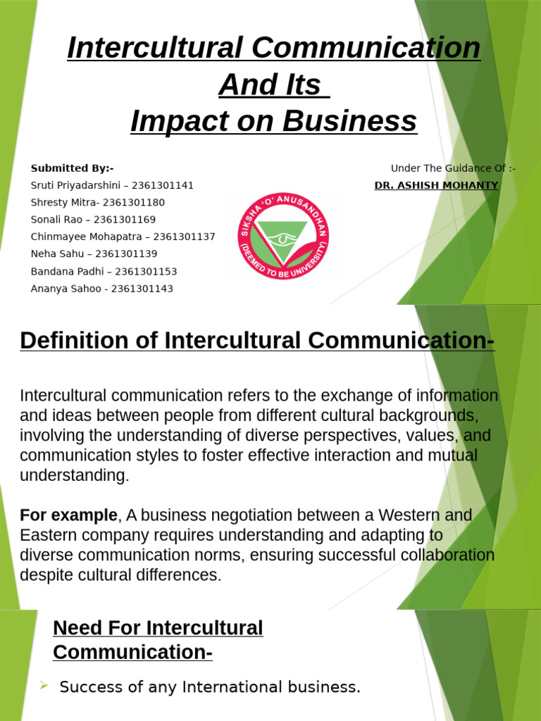 On Intercultural Communication | PDF | Cross Cultural Communication ...