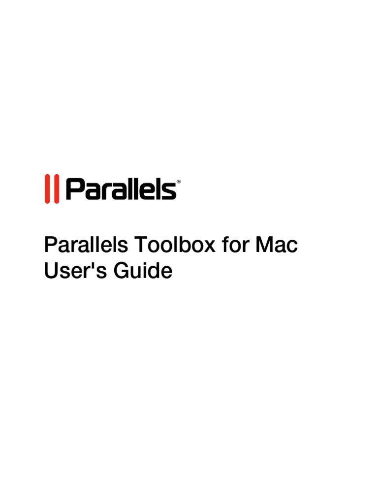 Parallels Toolbox User's Guide | PDF | Icon (Computing) | Computer File