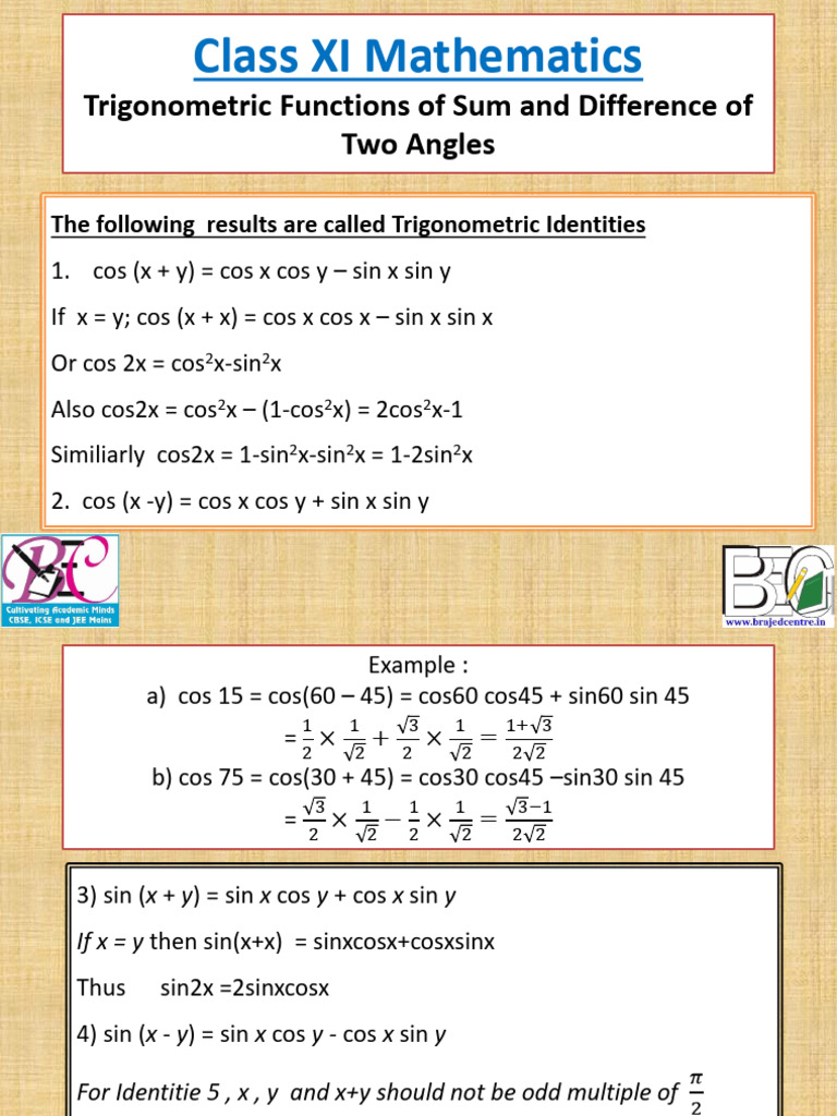 11th Trigo | PDF | Trigonometric Functions | Rotation