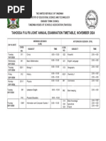 2025 NED MSCE MOCK TIMETABLE | PDF | Science