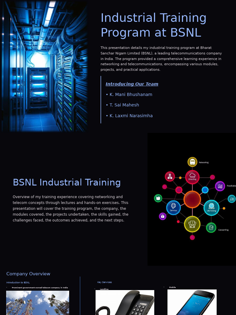 PowerPoint Presentation BSNL | PDF | Computer Network | Computer Security