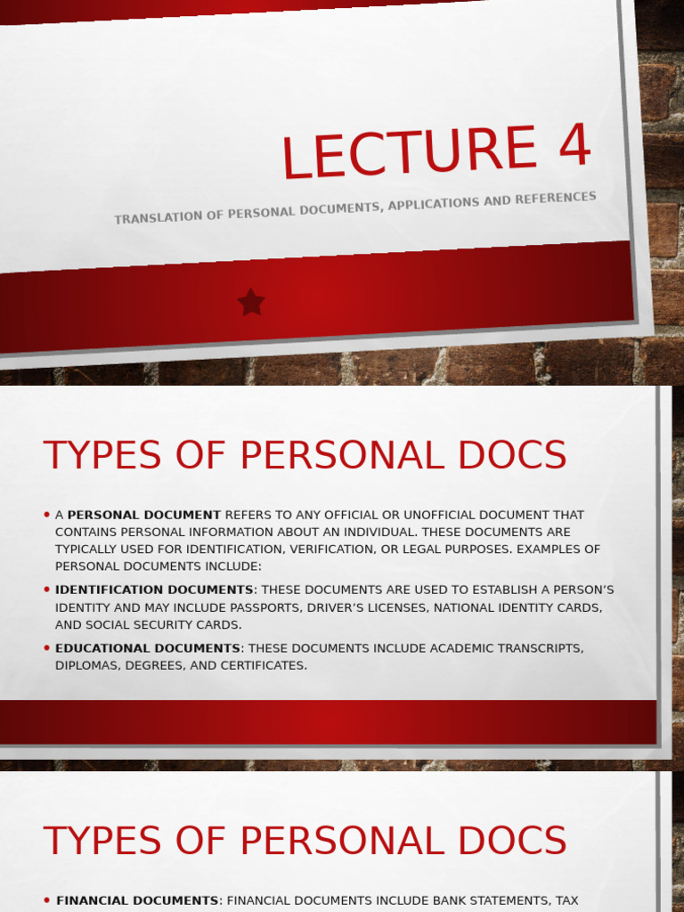 Translating Personal Documents Guide | PDF | Résumé | Translations