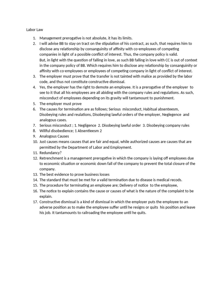 Understanding Labor Law and Employee Rights | PDF | Employment | Labour Law