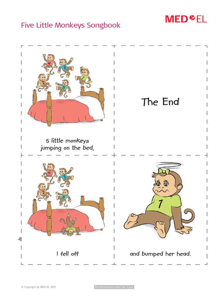 Five Little Monkeys Song Book | PDF | Self-Improvement | Wellness