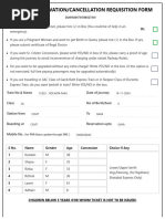 Railway Reservation Form | PDF | Passenger Rail Transport | Public ...