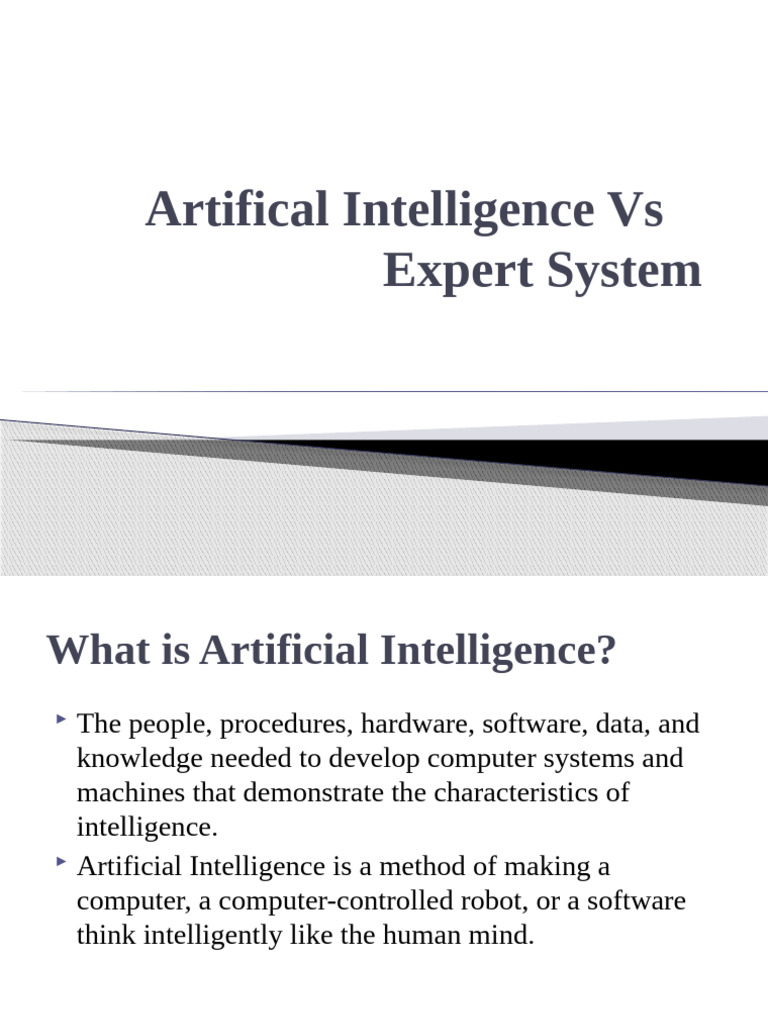 Artifical Intelligence Vs Expert System | PDF | Artificial Intelligence ...