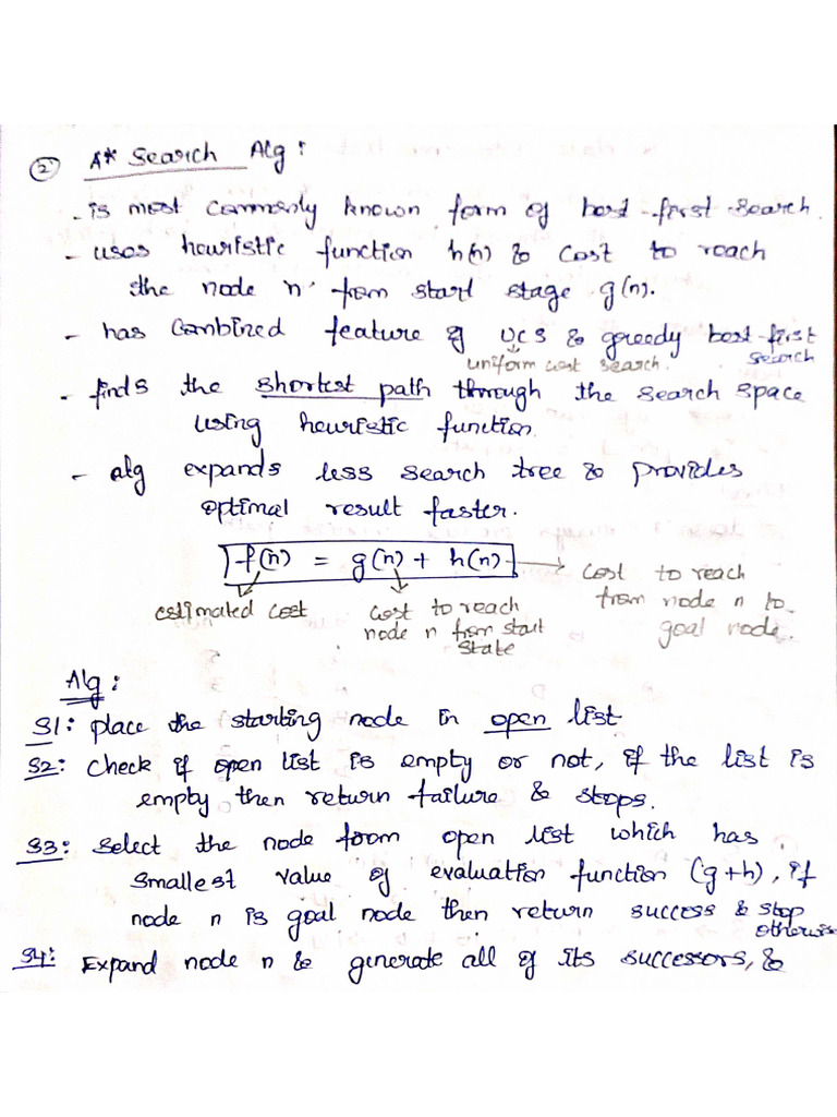 A - Search Algorithm | PDF