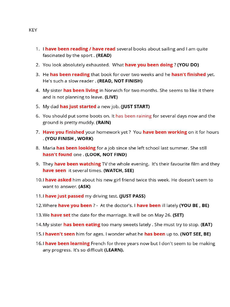 Answer Key 2 | PDF