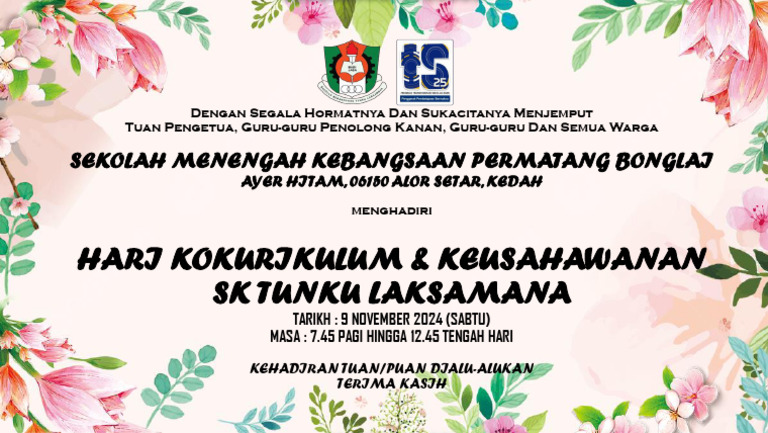 Kad Jemputan Hari K&K SKTL 2024 | PDF